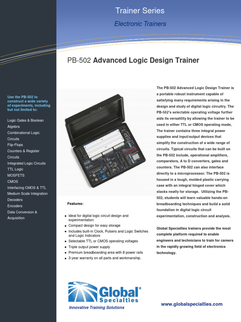 PB502 Datasheet | PDF | Logic Gate | Electronic Circuits