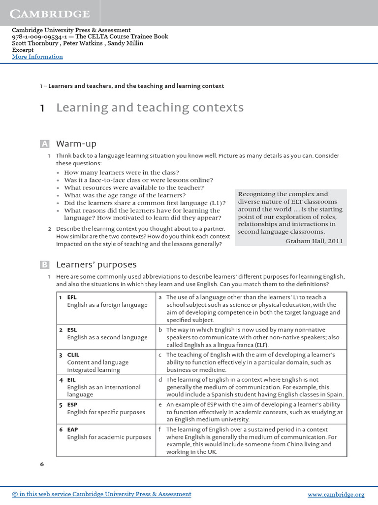CELTA Book Cambridge 1342 | PDF | English As A Second Or Foreign ...