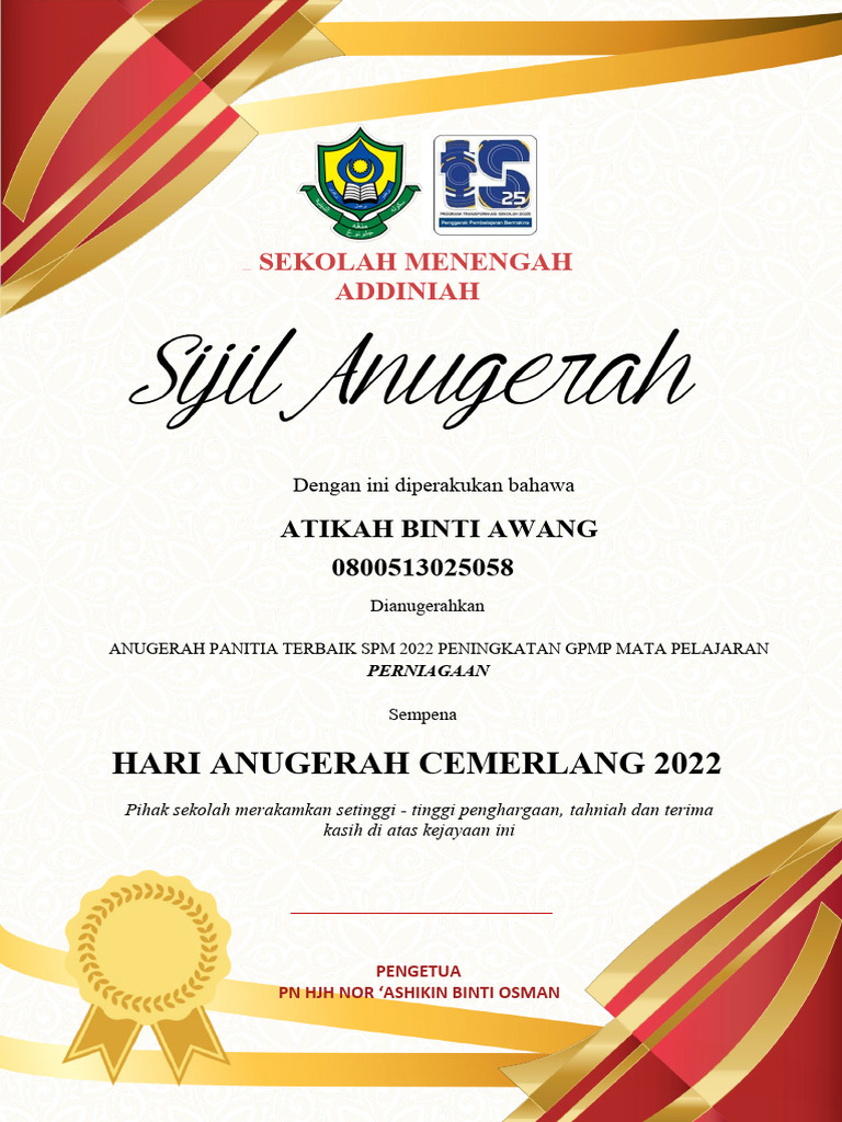 Sijil Word | PDF
