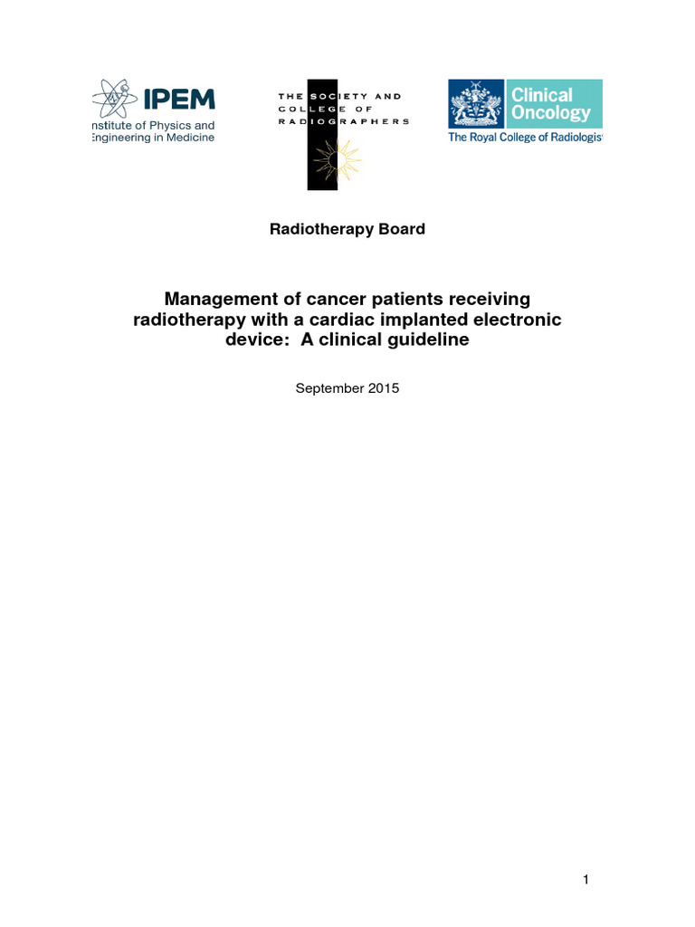 MGMT Cancer Patients Receiving Radiotherapy Cardiac Implanted ...