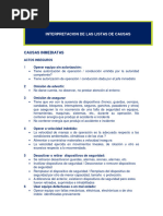 Interpretacion Tabla SCAT | PDF | Residuos | Factores humanos y ergonomía