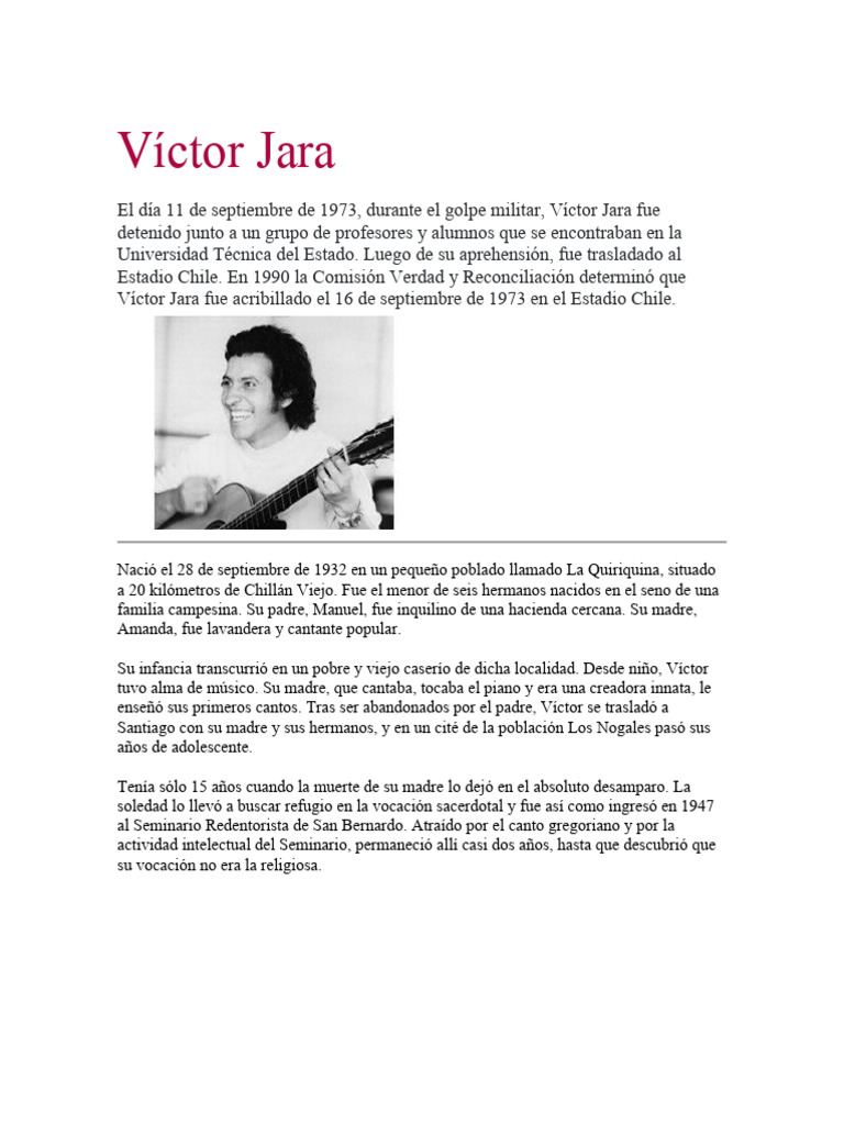 Victor Jara | PDF