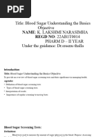 FBS and PPBS Normal Ranges Explained | PDF