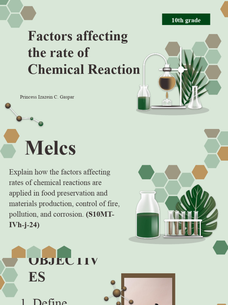Factors Influencing Chemical Reactions | PDF | Glucose | Chemical Reactions