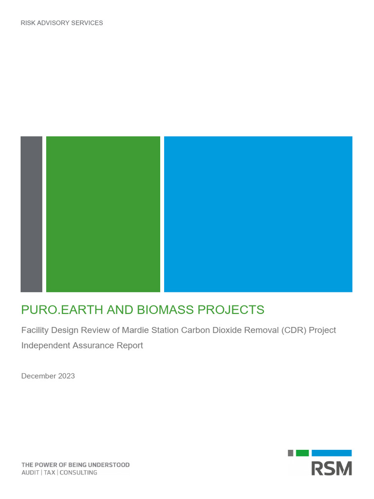 Biomass Projects Final Facility Design Assurance Report 6 December ...