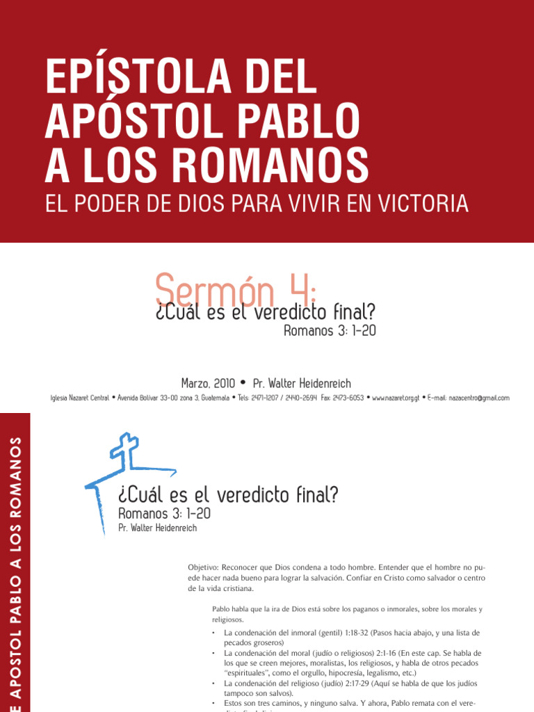 Cual Es El Veredicto Final 3.1-20 | PDF | Epístola a los romanos | Pablo el apóstol