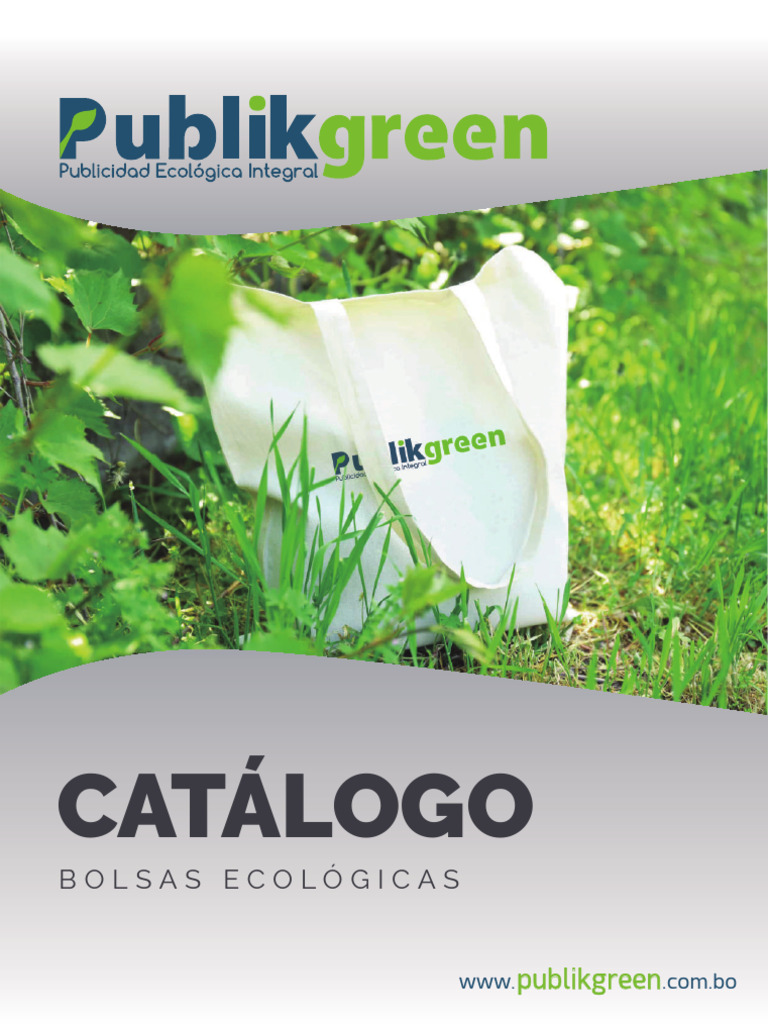 Catalogo Publikgreen Bolsas Ecológicas | PDF | Textiles | Diseño gráfico