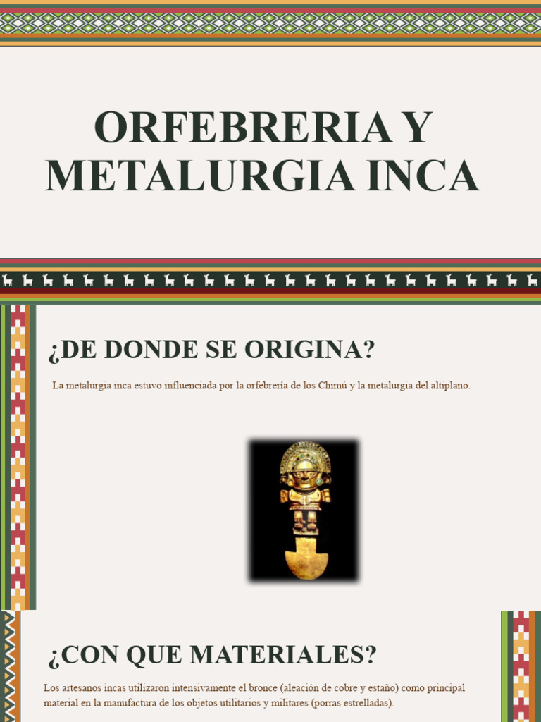 Incas-Orfebreria y Metalurgia | PDF | Bronce | Imperio Inca