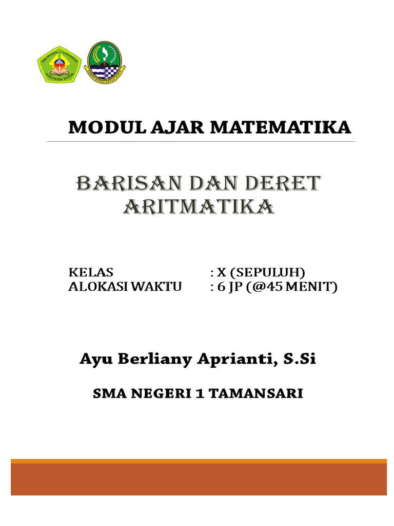 Modul Ajar Aritmatika Ayu | PDF | Metode & Bahan Ajar