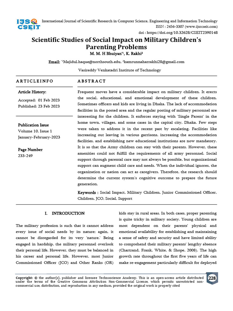 Scientific Studies of Social Impact On M | PDF | Parenting | Behavioural Sciences