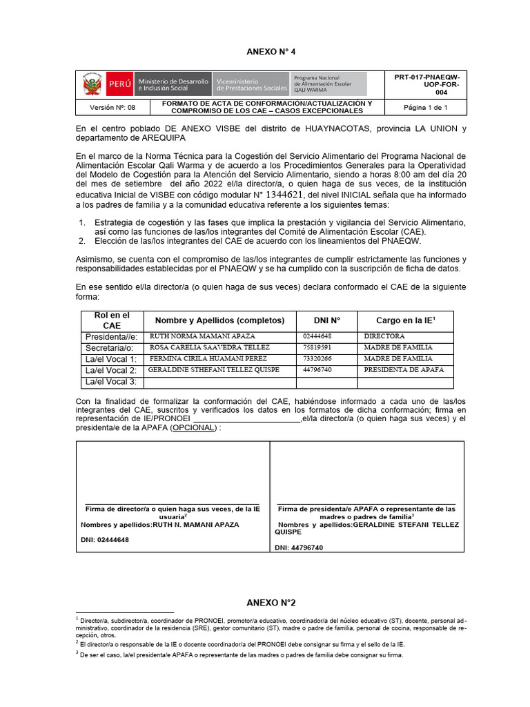 Cae 2022 | PDF | Documento de identidad