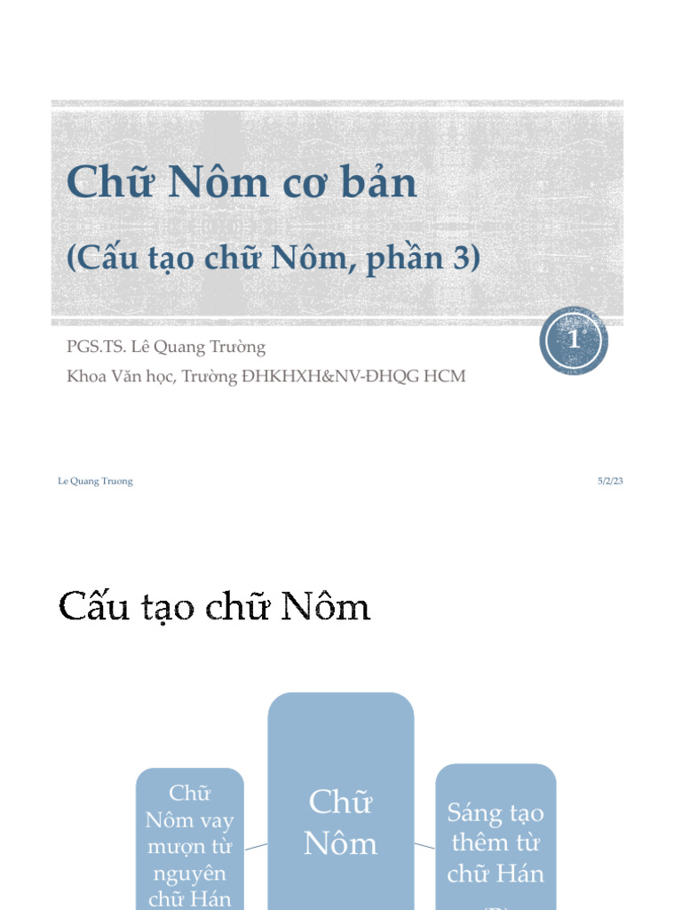 Cau Tao Chu Nom B1-B5 | PDF