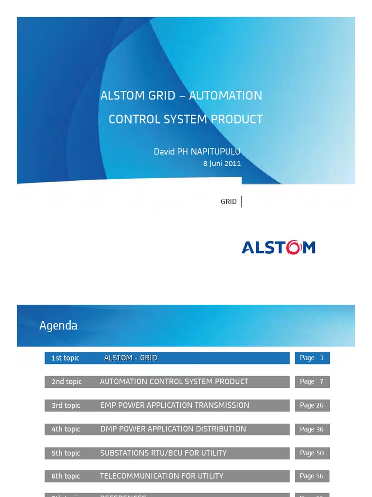 Alstom | PDF | Scada | Electrical Substation