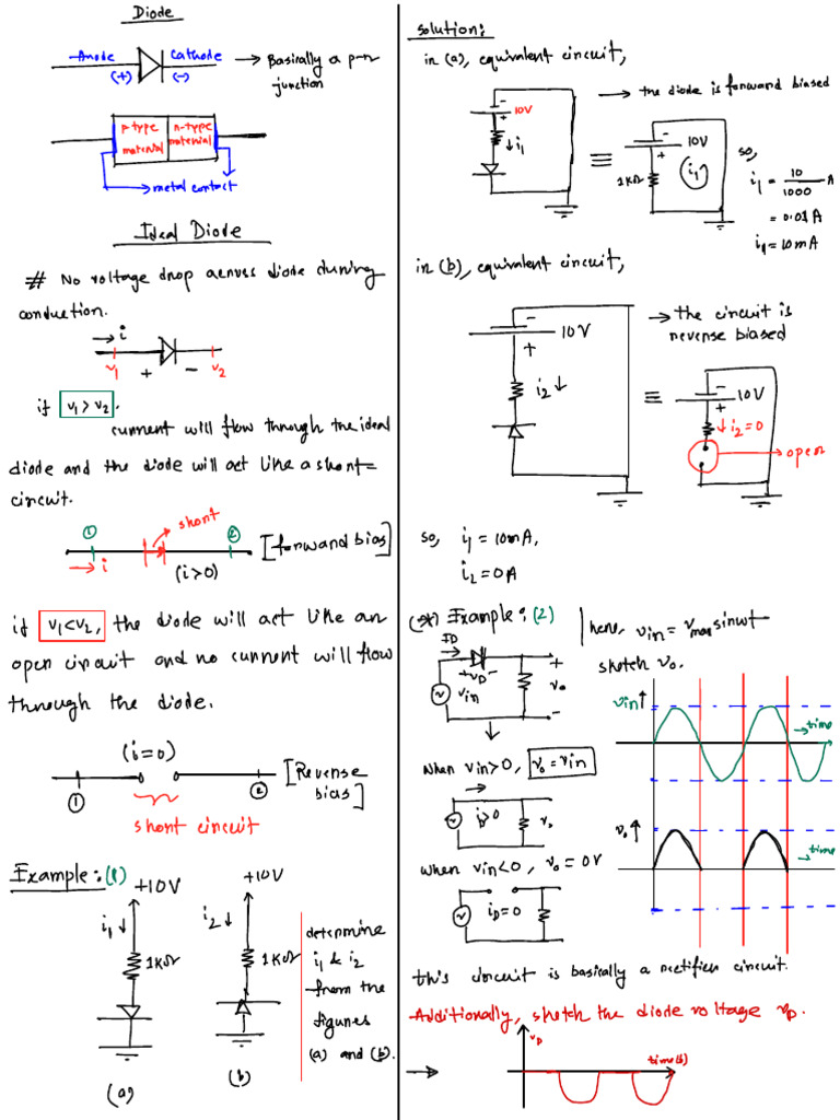 Full Lectures v2 | PDF | Diode | Electricity