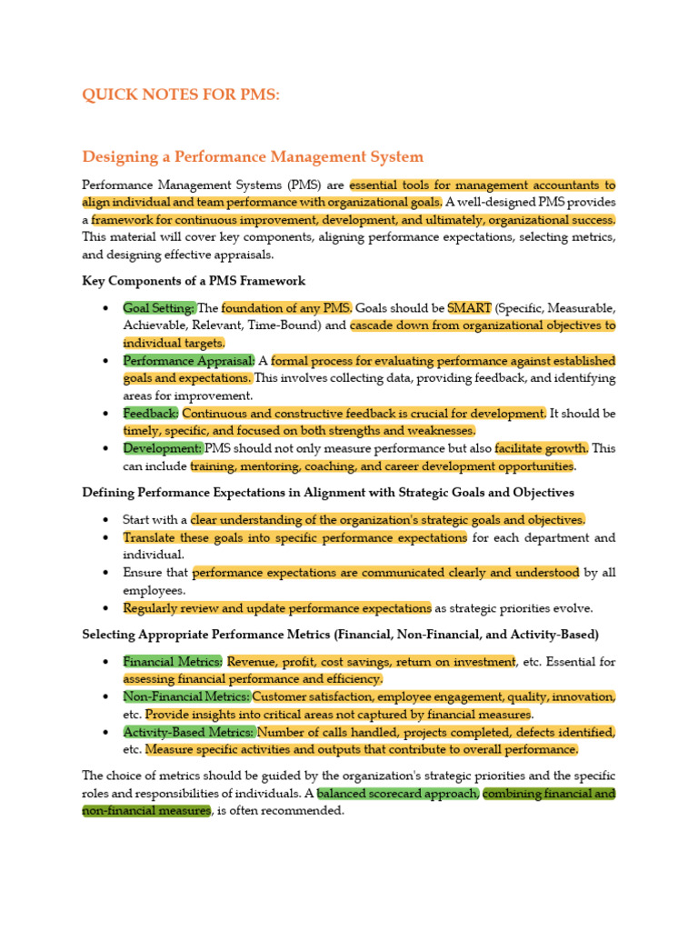 Performance Management System | PDF | Performance Appraisal ...