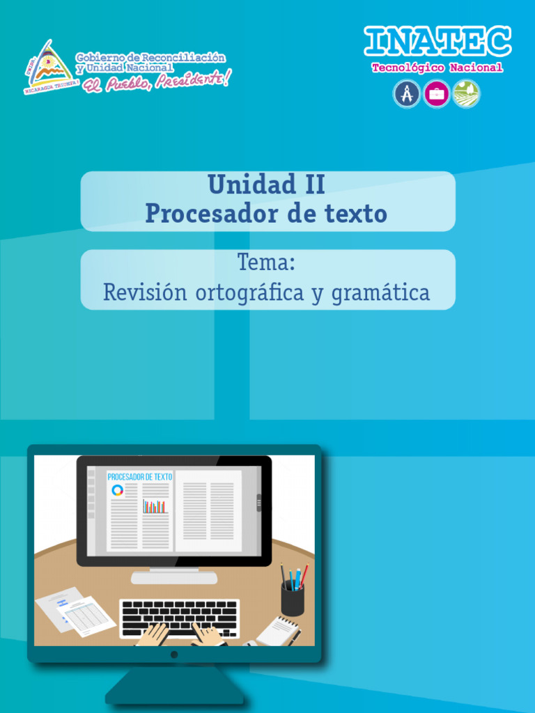 Unidad II Tema 5 - Revisión Ortográfica y Gramática | PDF | Procesador ...