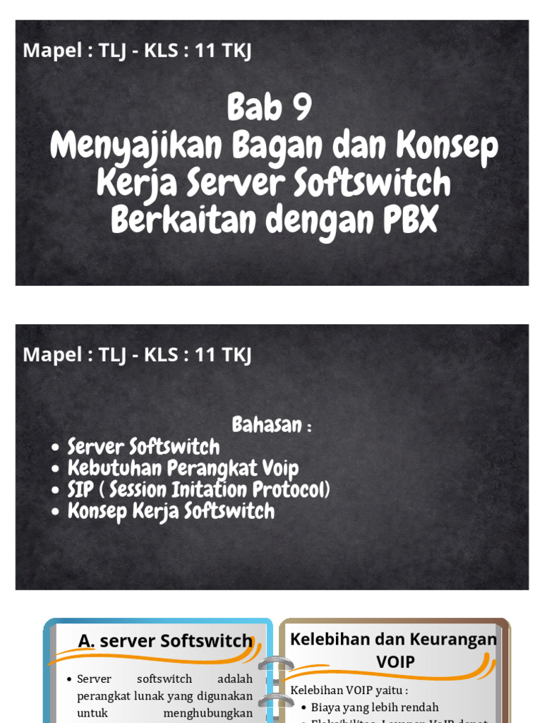 Menyajikan Bagan Dan Konsep Kerja Server Softswitch Berkaitan Dengan PBX Softswitch | PDF