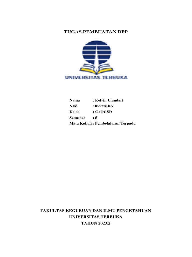 RPP SD Kelas Rendah | PDF