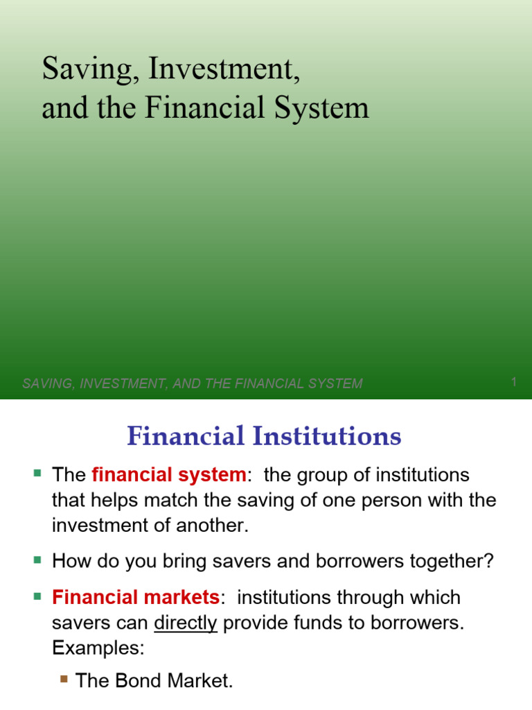 Saving and Investment in Finance | PDF | Saving | Interest