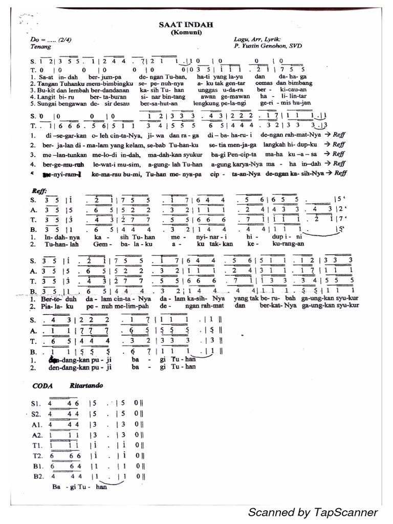 Saat Indah - Yustin Genohon | PDF