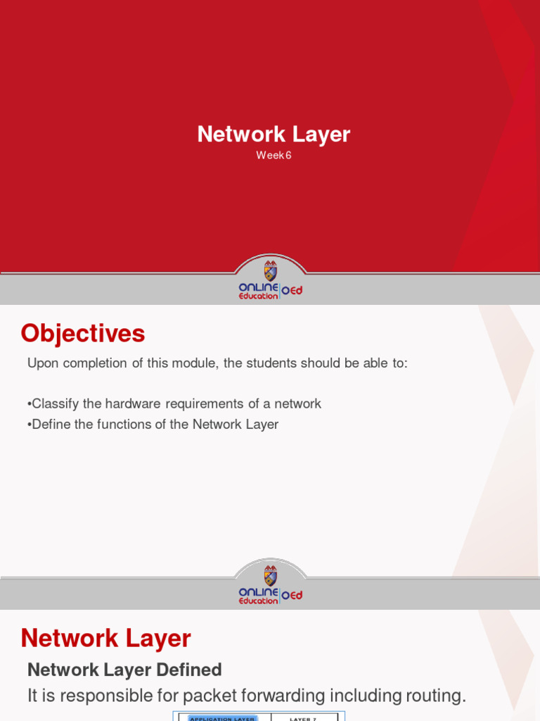 6-Network Layer P | Download Free PDF | Computer Network | Router (Computing)