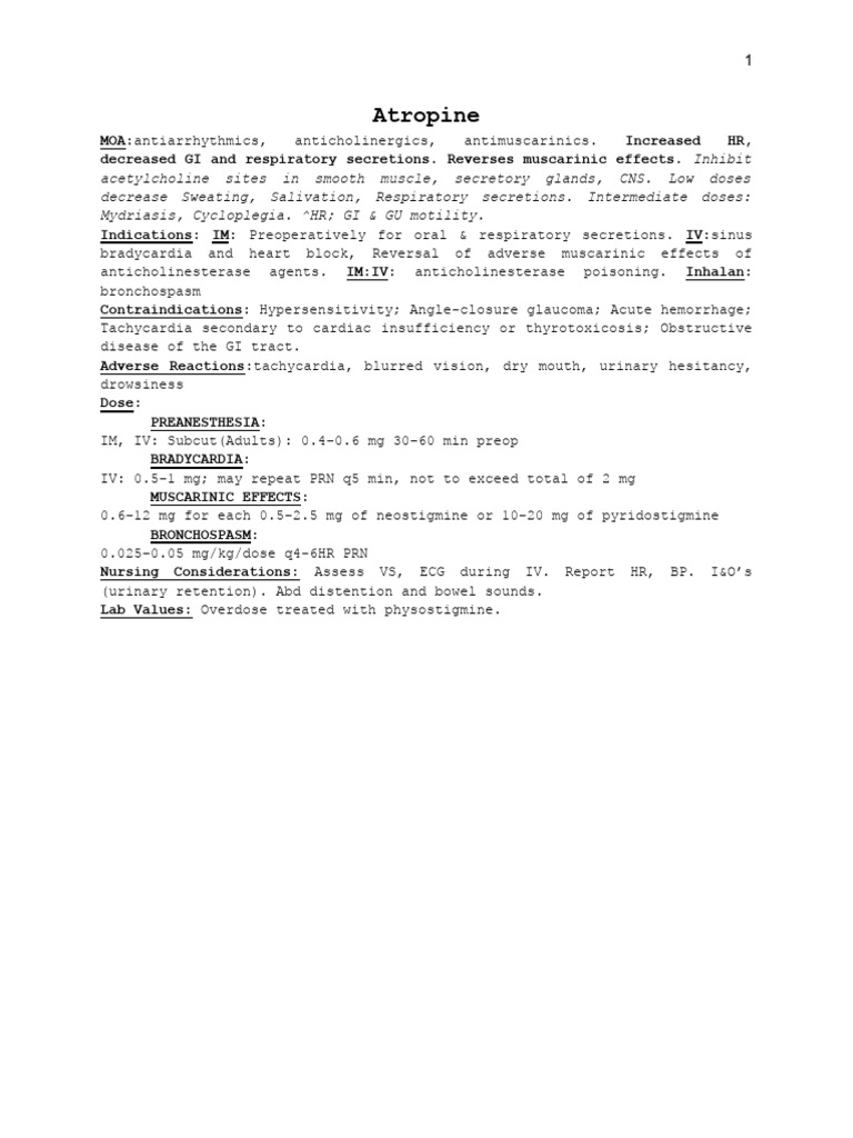 Critical Care Drug Cards | PDF | Midazolam | Anesthesia