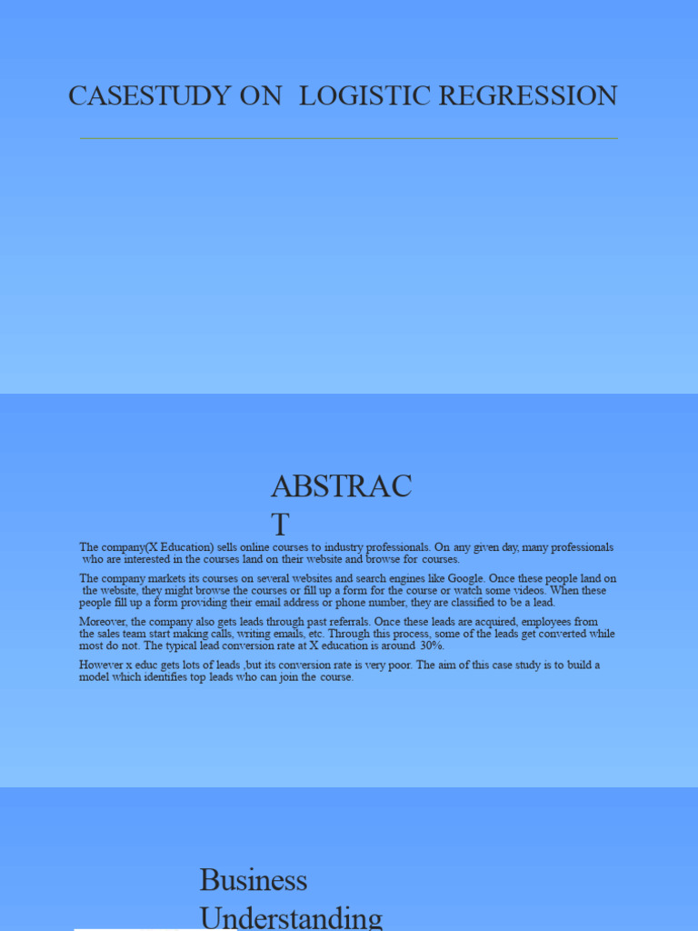 Lead Scoring Logistic Regression | PDF | Sensitivity And Specificity ...