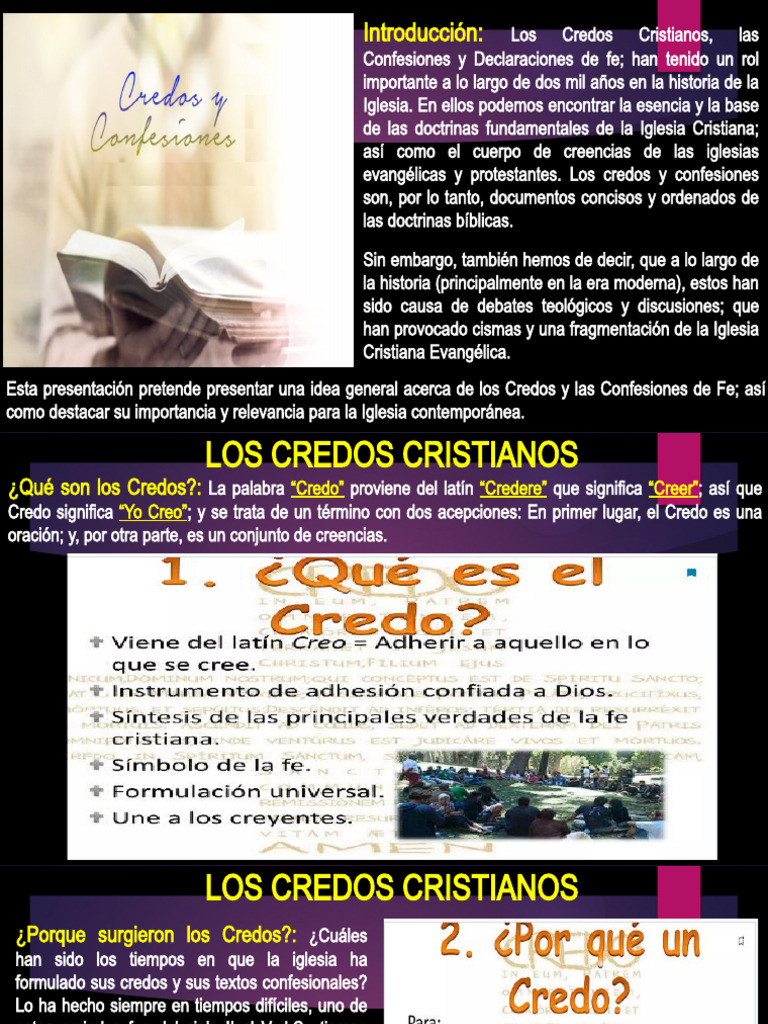 Credos y Confesiones Cristianas | PDF | Denominación Cristiana ...
