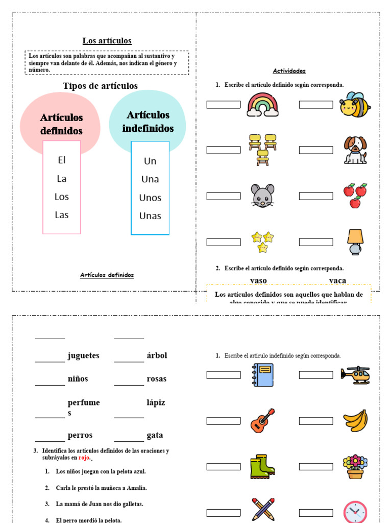 03 de Abril - Guia Articulos Definidos e Indefinidos | PDF
