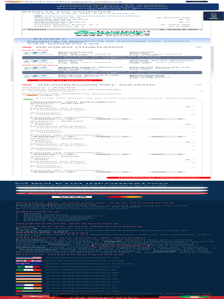Vuelo Barcelona-Santa Cruz 2024 | PDF
