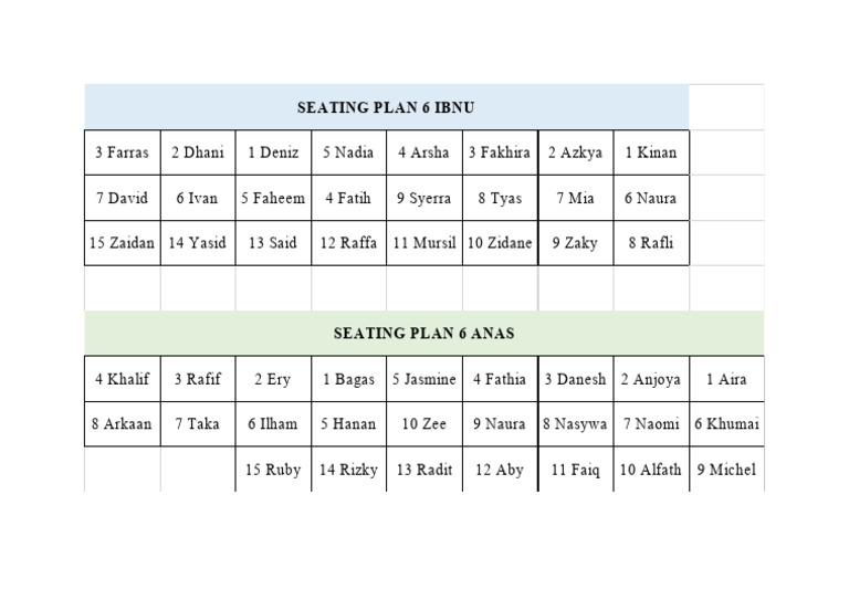 Seatplan Wisuda 2024 | PDF