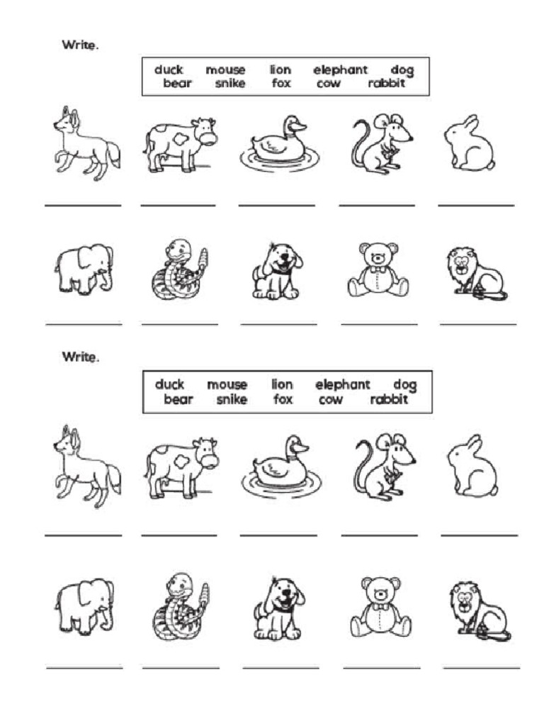 Guia Ingles Animales | PDF