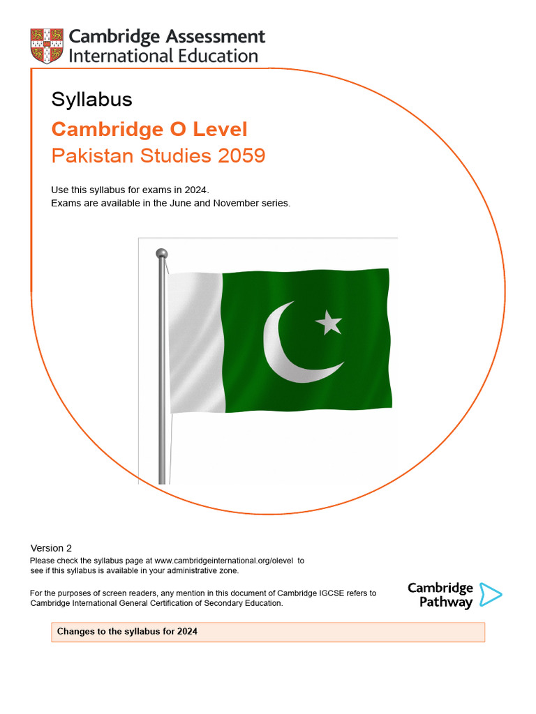 2024syllabus o Level Pak Studies | PDF | Muhammad Ali Jinnah | Muhammad ...