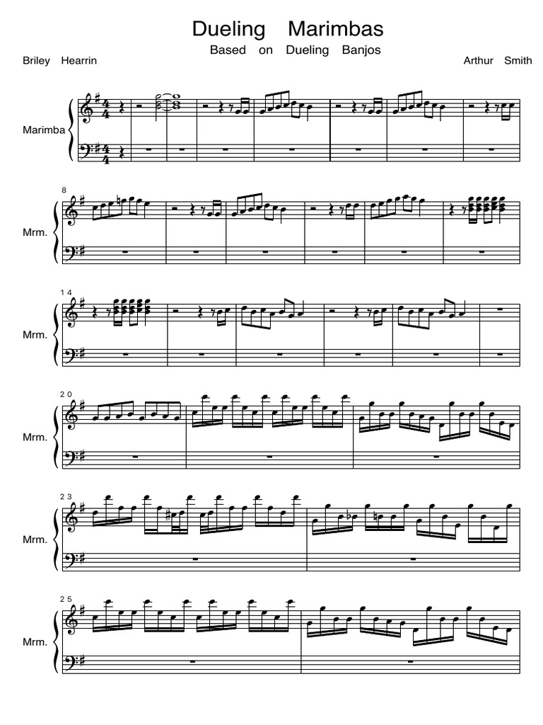 Dueling - Marimbas Marimba 1 | PDF
