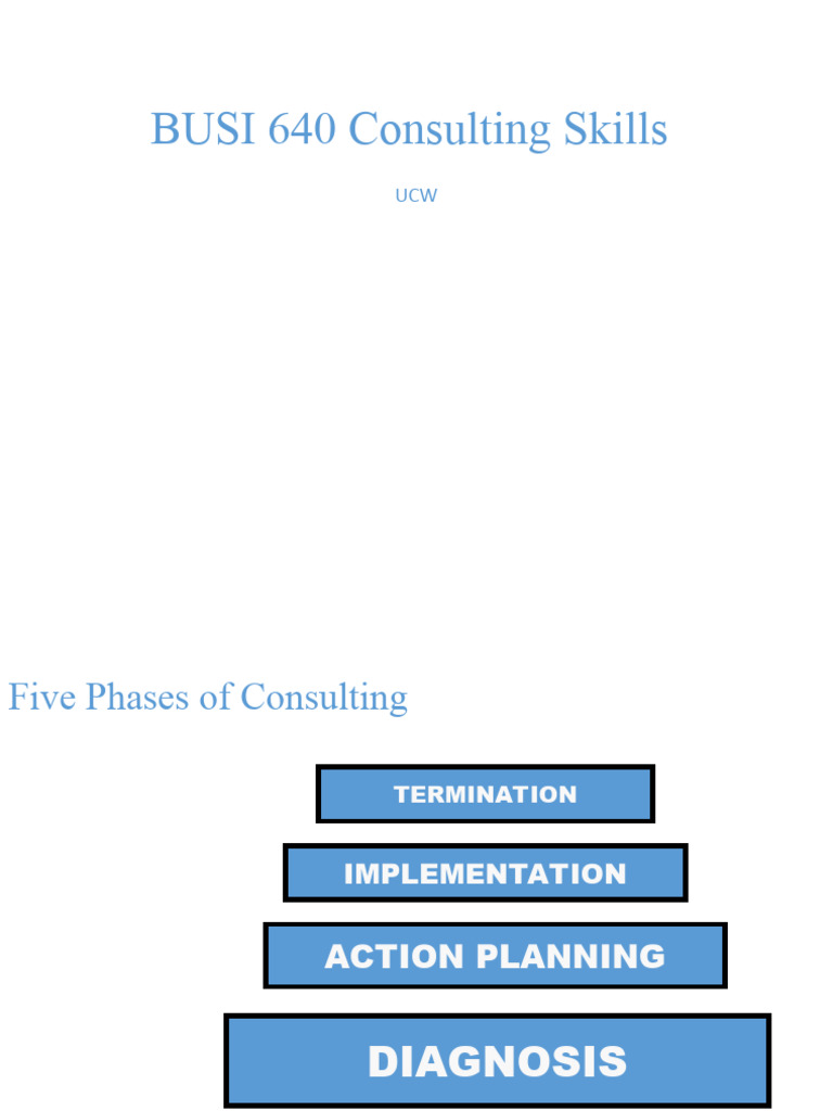 AFive Phases of Consulting | PDF | Consultant | Evaluation