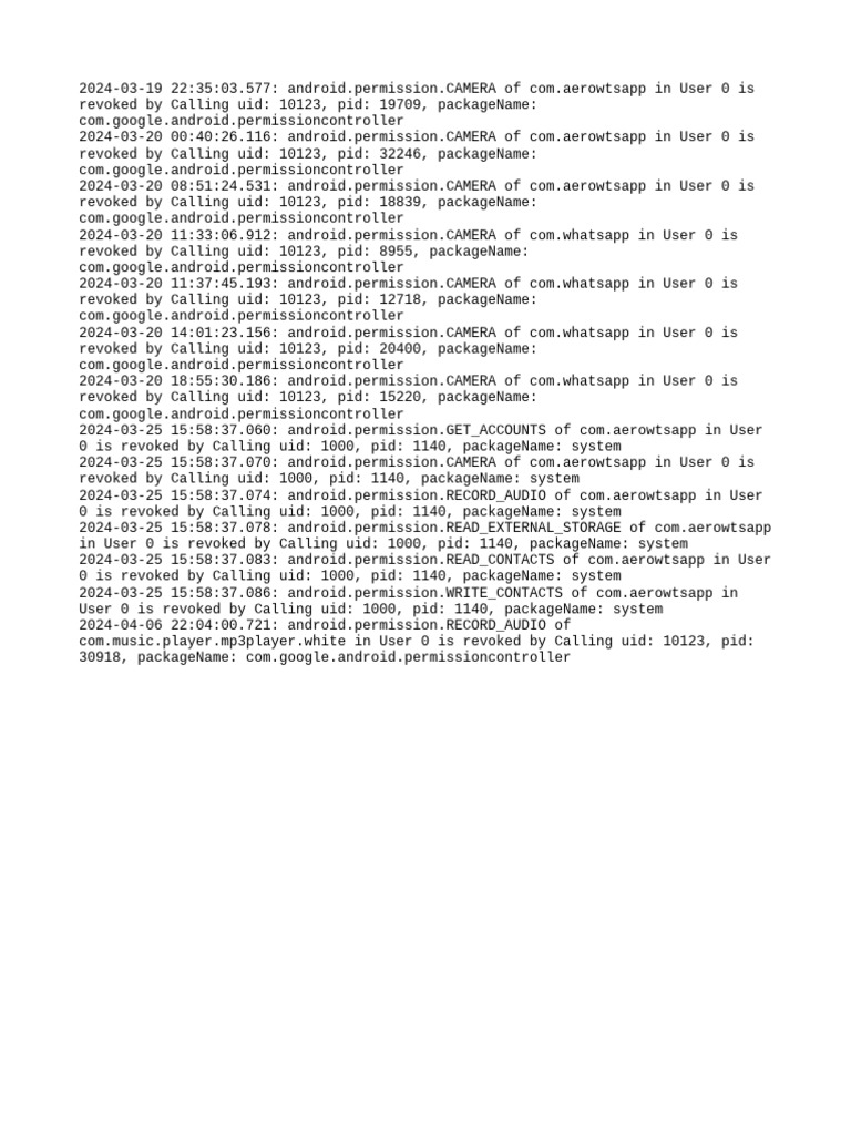 Perm Debug Info | PDF