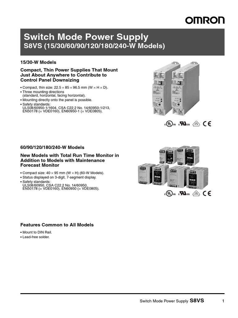 Data Sheet s8v01524 | PDF | Rectifier | Power Supply