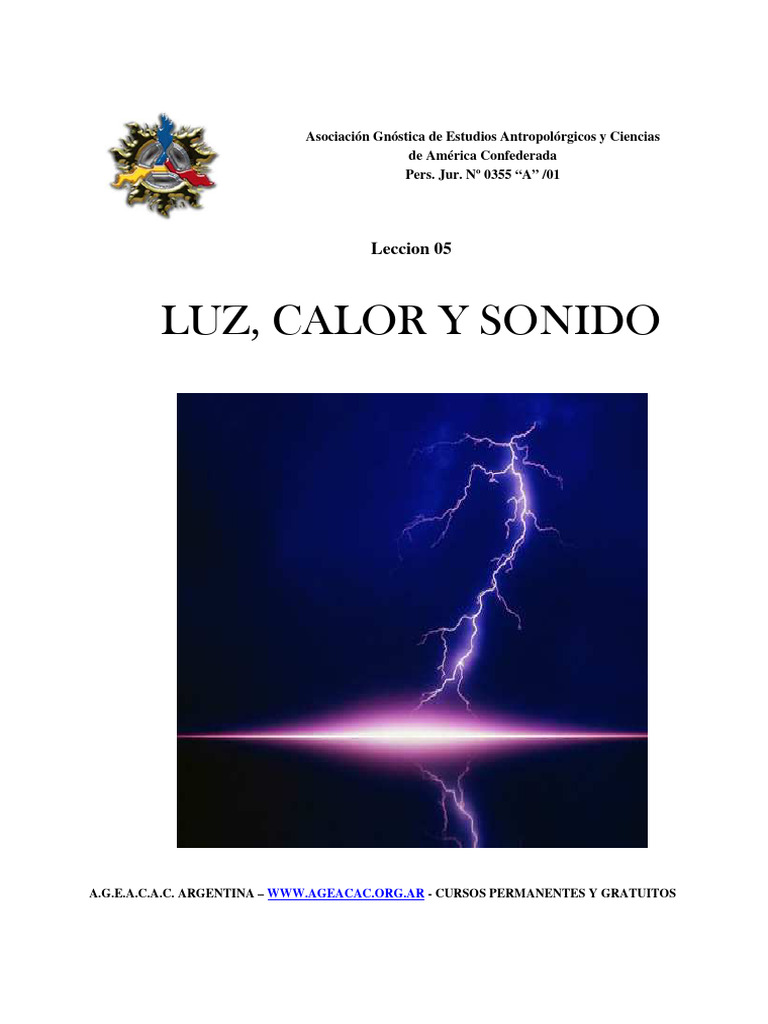 Luz, Calor y Sonido | PDF | Sonido | Alma
