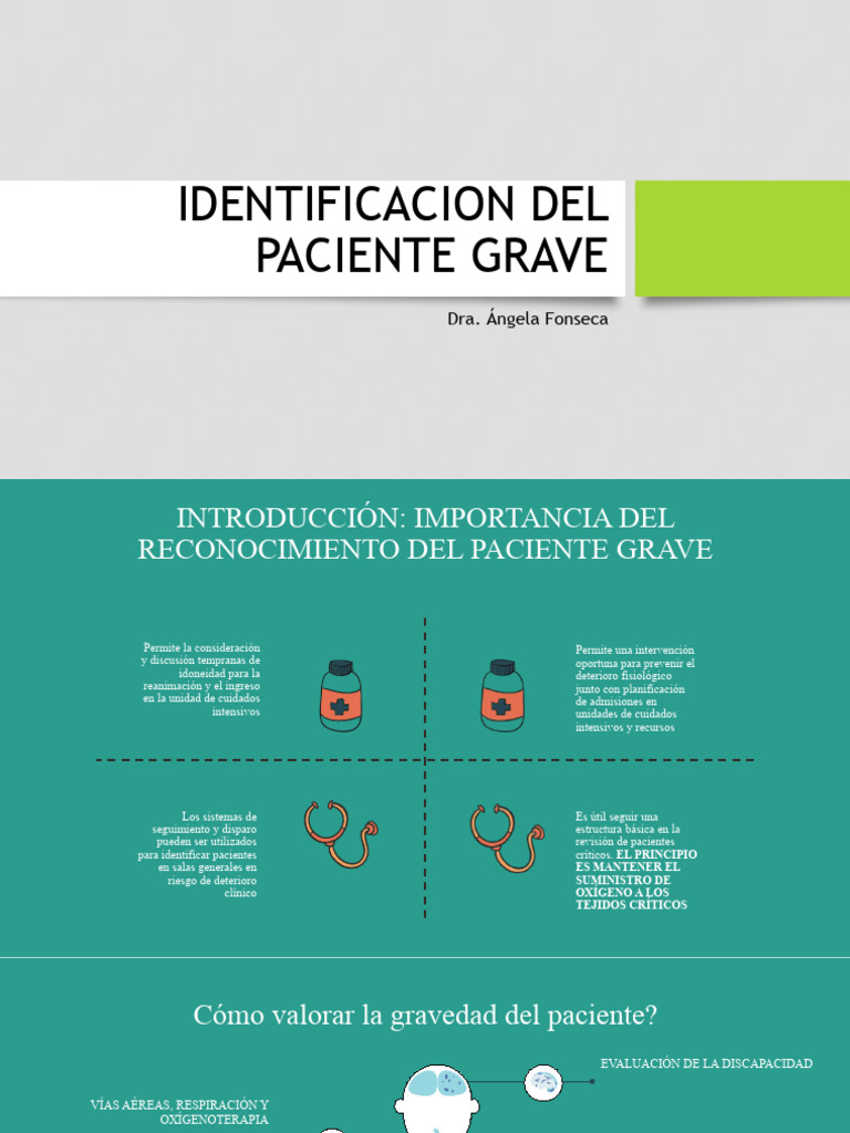 Identificación y manejo del paciente grave | PDF | Respiración ...