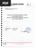 Mix Design ACW14 JKR Specification 1998 (2020) | PDF | Asphalt | Concrete