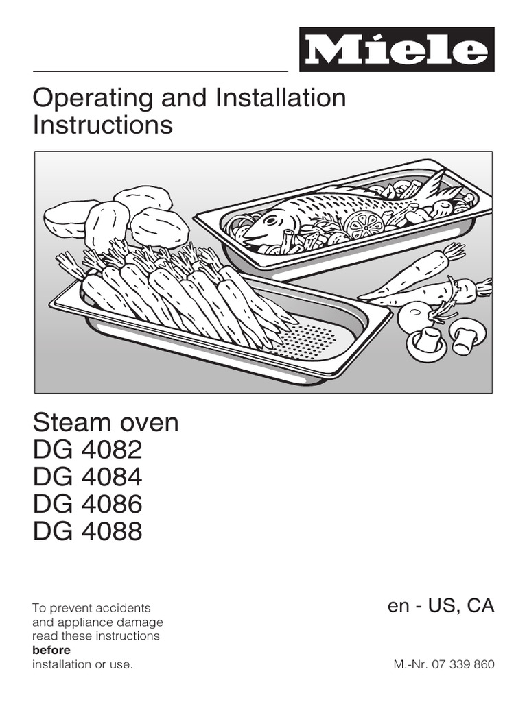 Miele Manual | PDF | Cooking | Baking