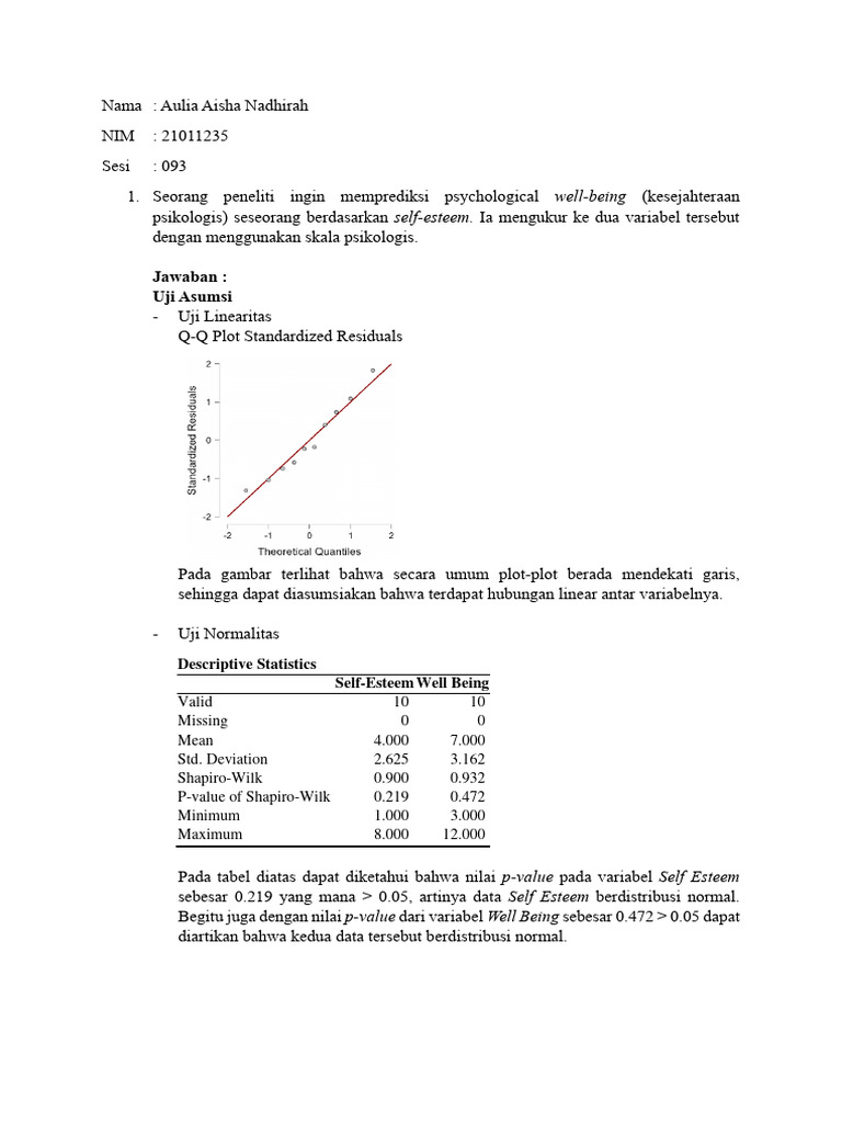 Tugas Analisis Regresi | PDF