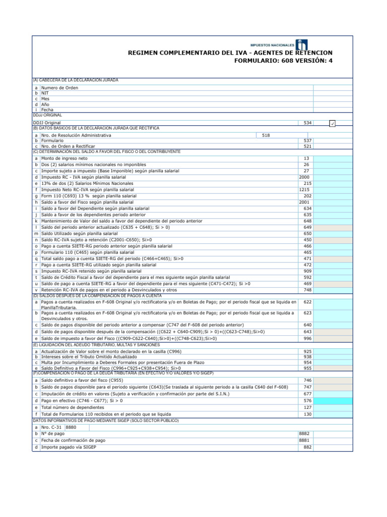 Form 608 V4 | PDF | Impuestos | Economía política