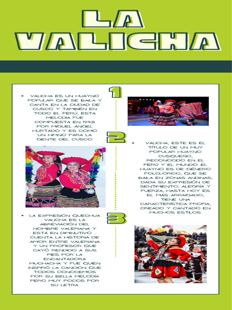 Valicha: Huayno Cusqueño Icónico | PDF | Poesía