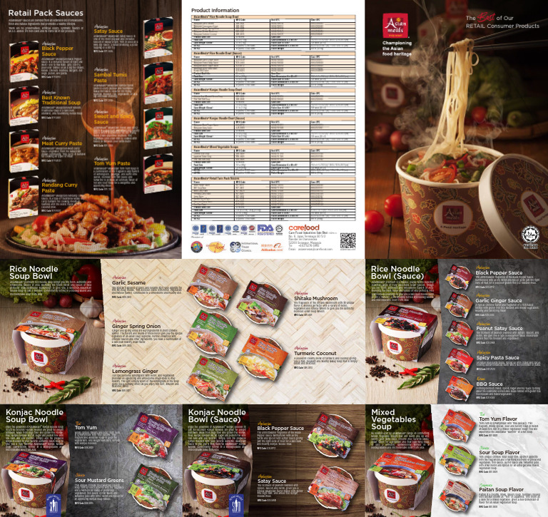Brochure - Asian Meals Brochure - Compressed | PDF | Curry | Sauce