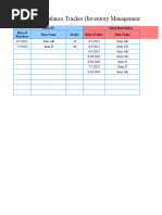 Stock In Out Balance Tracker Template | PDF | Financial Economics ...