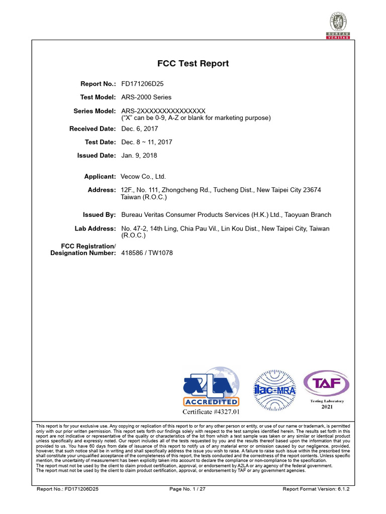 FCC Test Report: ("X" Can Be 0-9, A-Z or Blank For Marketing Purpose ...