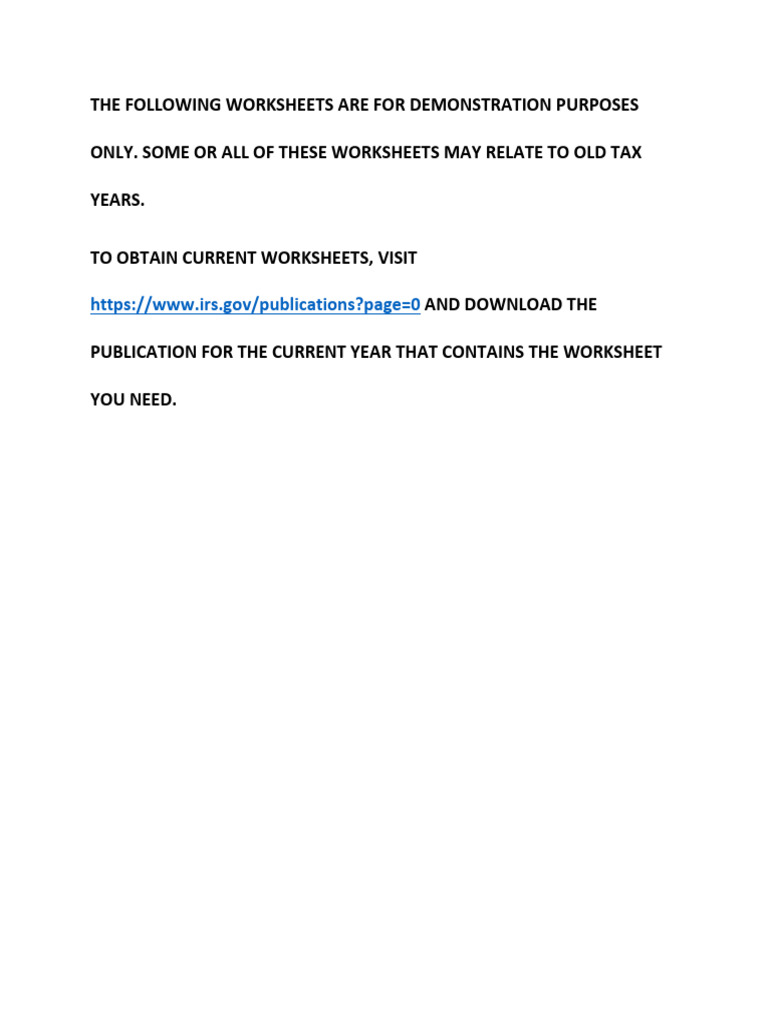 IRS Credit Computation Worksheets.pdf | PDF | Irs Tax Forms | Earned ...