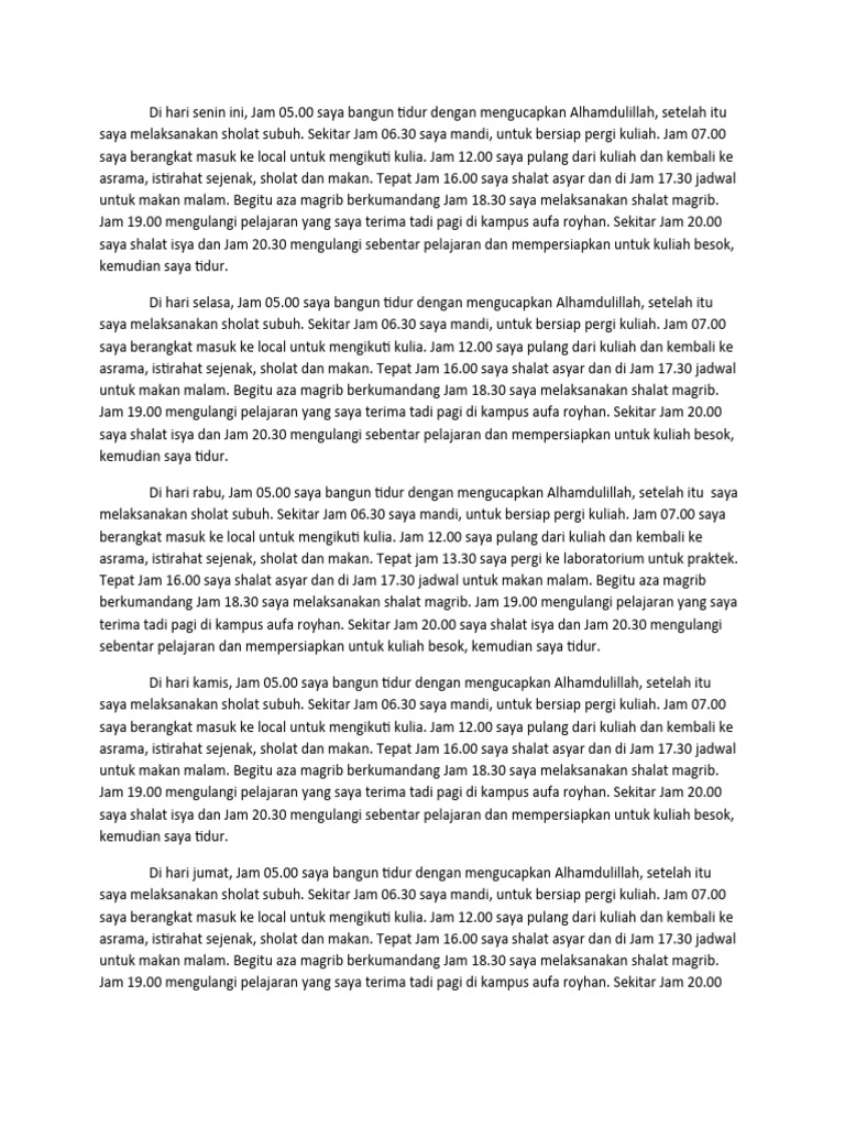 Di Hari Senin Ini | PDF