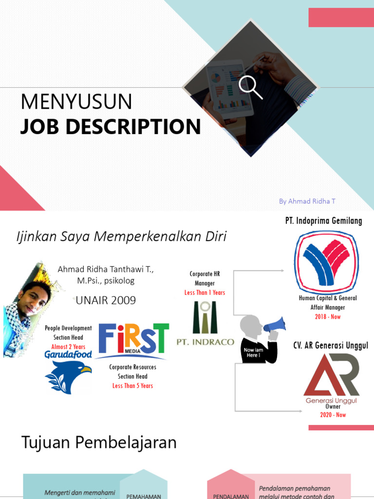 Panduan Penyusunan Job Description | PDF